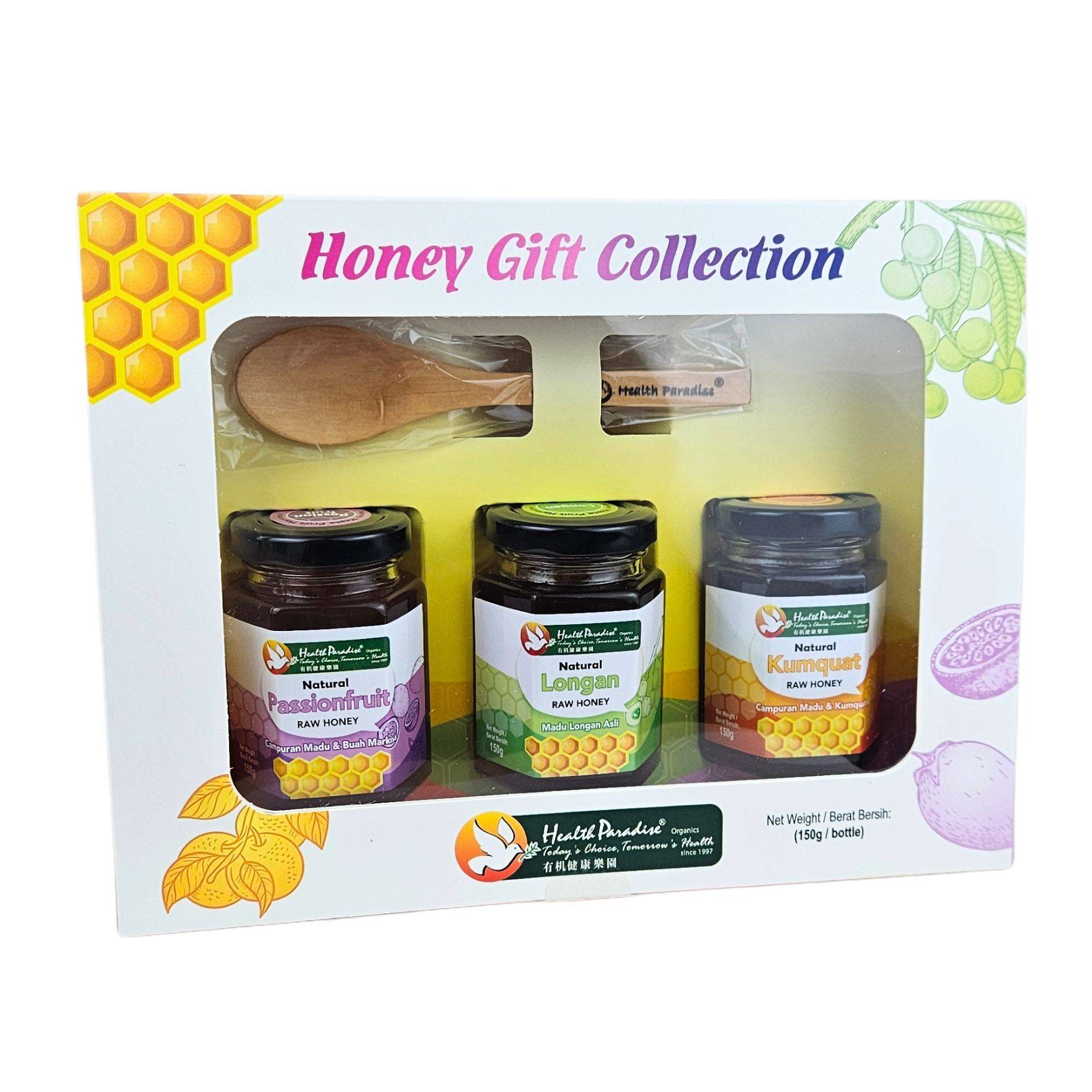 Health Paradise Honey Gift Set 150g x 3 bottles